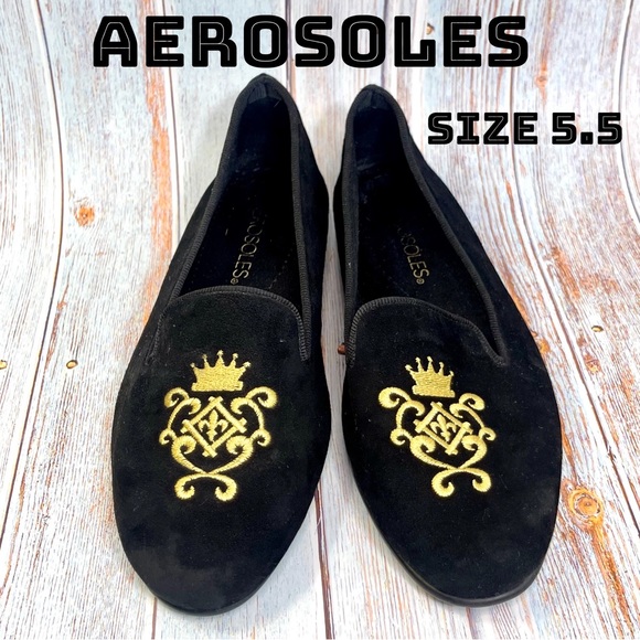 AEROSOLES | Shoes | Aerosoles Black Velvet Betunia Smoking Slipper ...